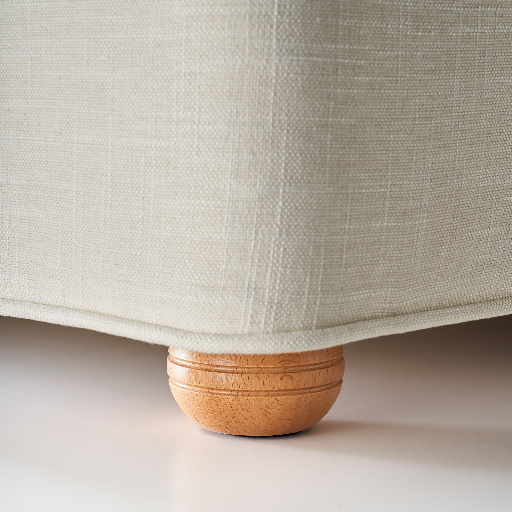 Vispring Wood Bun Leg – The Organic Mattress