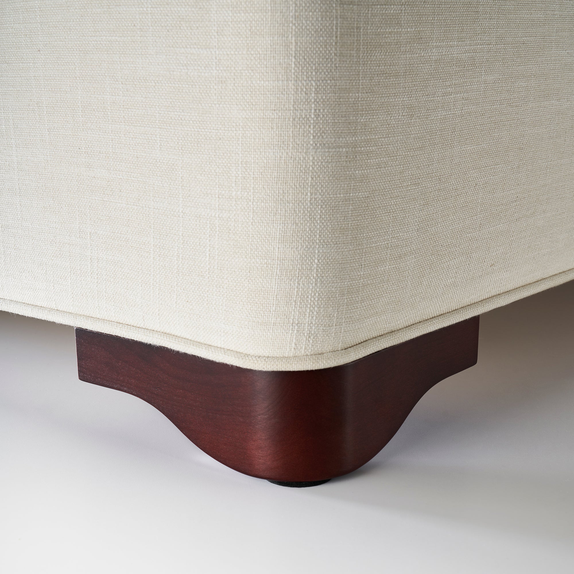 Vispring Wood Corner Leg - The Organic Mattress